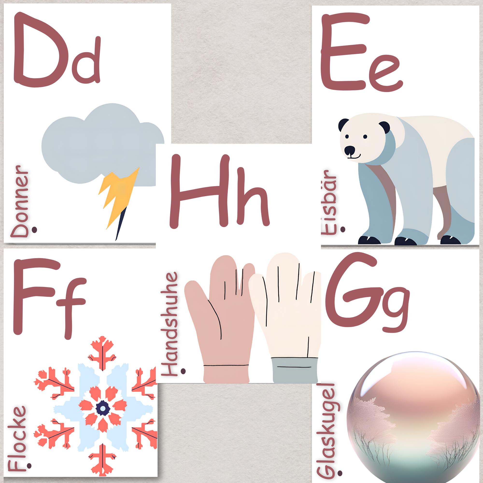German Abc, Winter Alphabet, Winter Homeschool, German Classroom ...