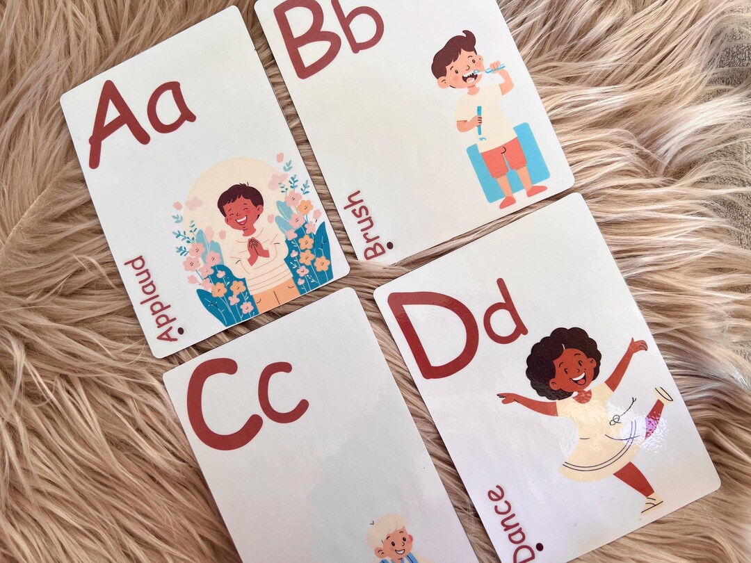 ABC Flashcards Alphabet Cards for Preschool Abc Activities for Kids ...