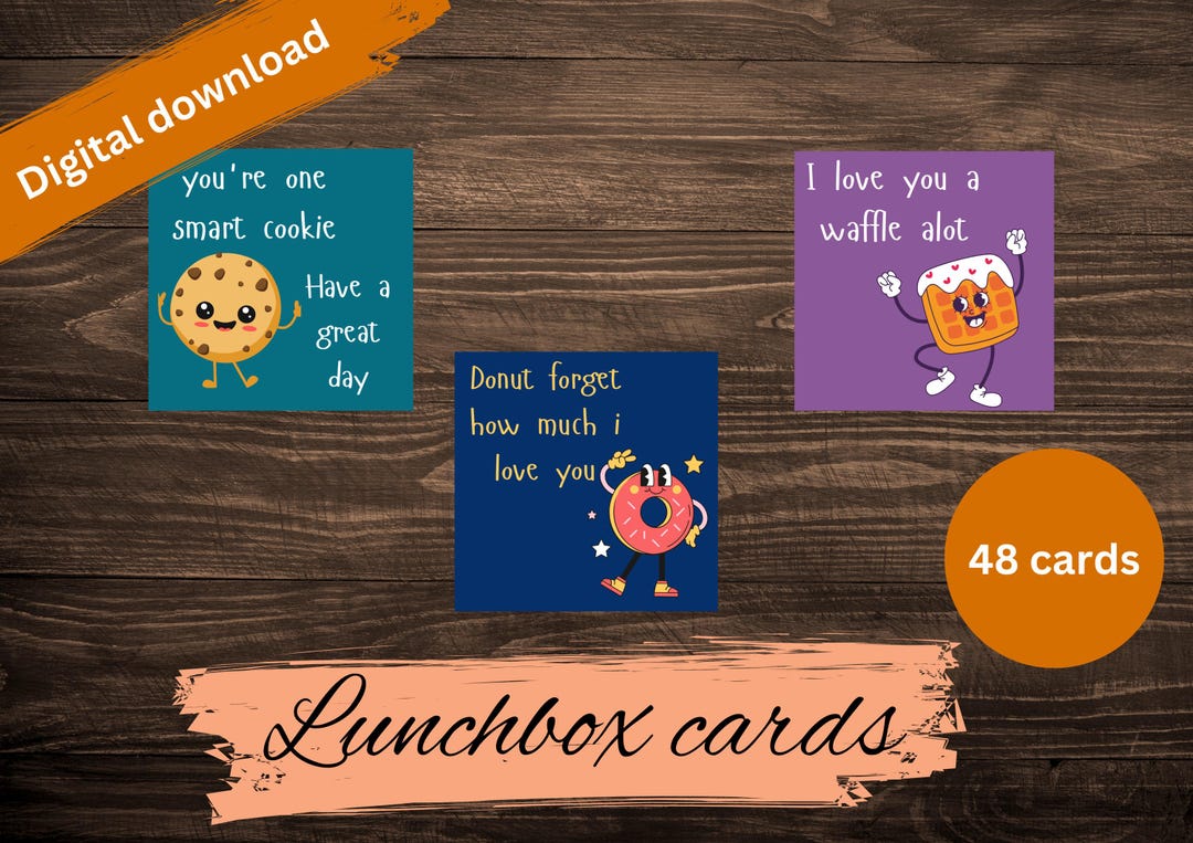 Lunchbox Cards for Kids Daily Affirmation Notes for Kids Positive Lunch ...