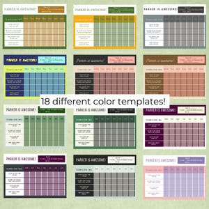 Behavior Reward Chart | Editable Canva Template | Digital Download ...