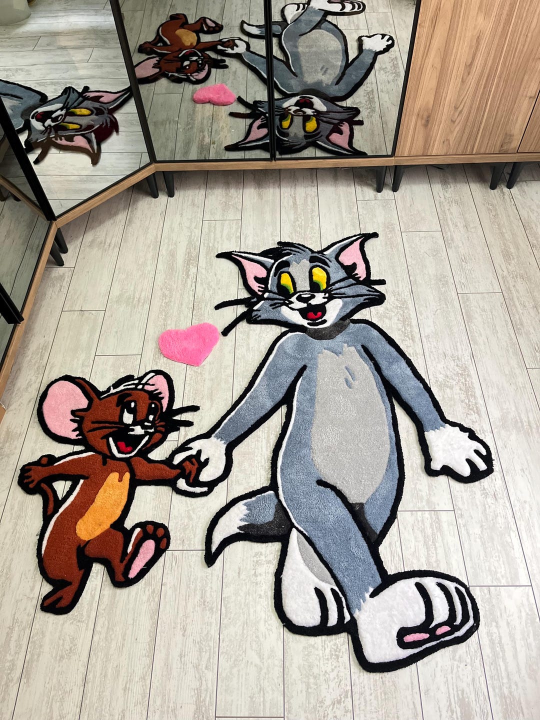TOM & JERRY RUG - Etsy