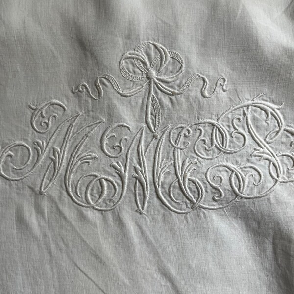 Antique Monogrammed Linens - Etsy