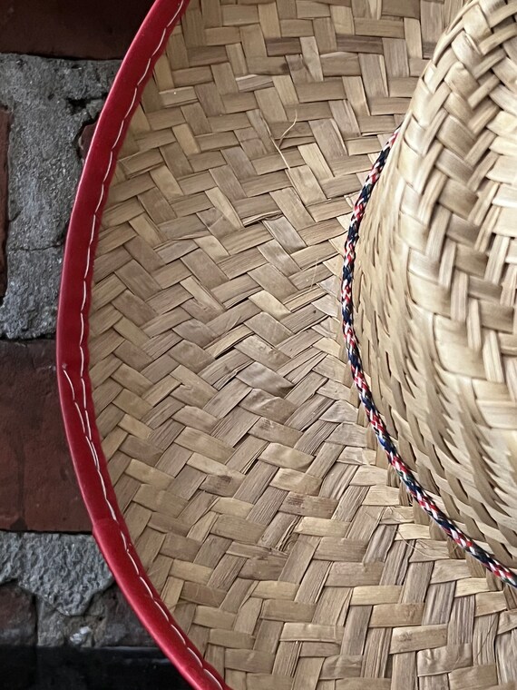 Vintage Woven Straw Cowboy Hat/Mexican - Gem