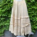 Victorian Era Cream Wool Long Full Skirt With Ruffled Tucks - Etsy