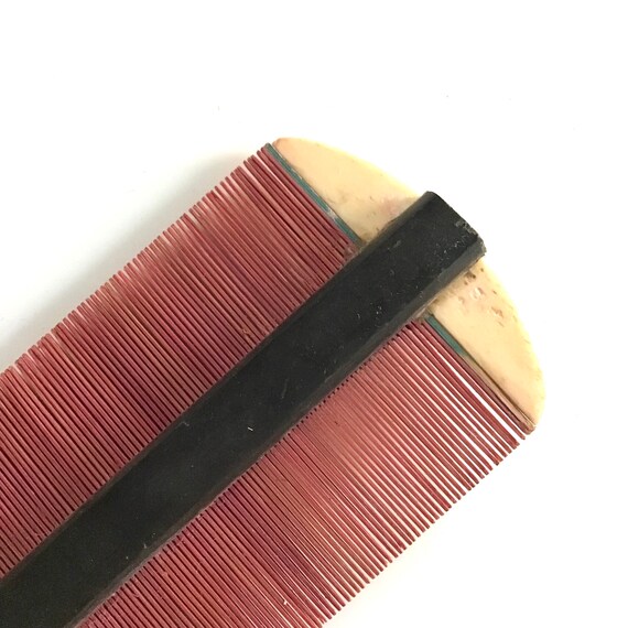 Antique Handpainted Japanese Comb - Gem