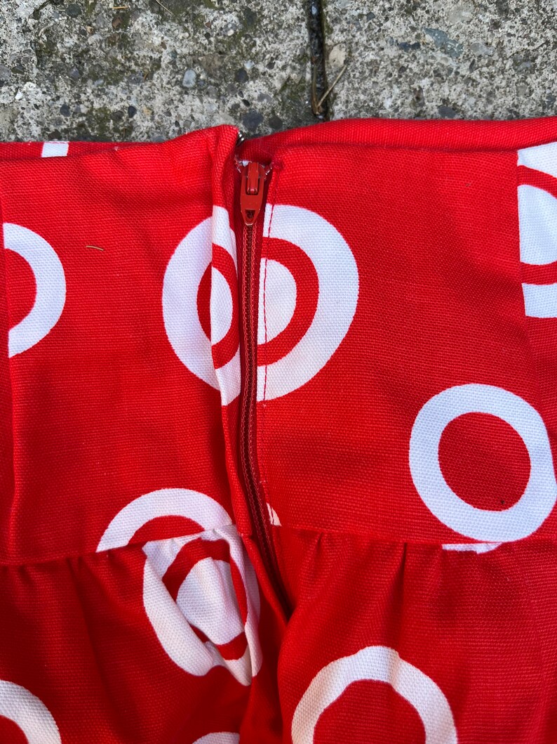 Vintage 70s Trissi Target Circle Top and Skirt - Etsy