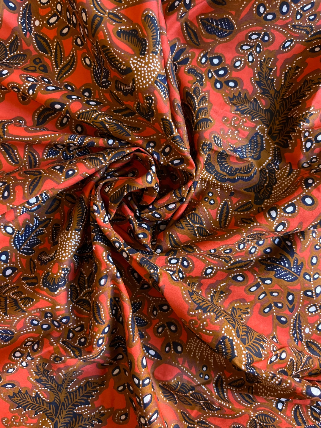 Vintage Indonesian Batik Fabric - Etsy