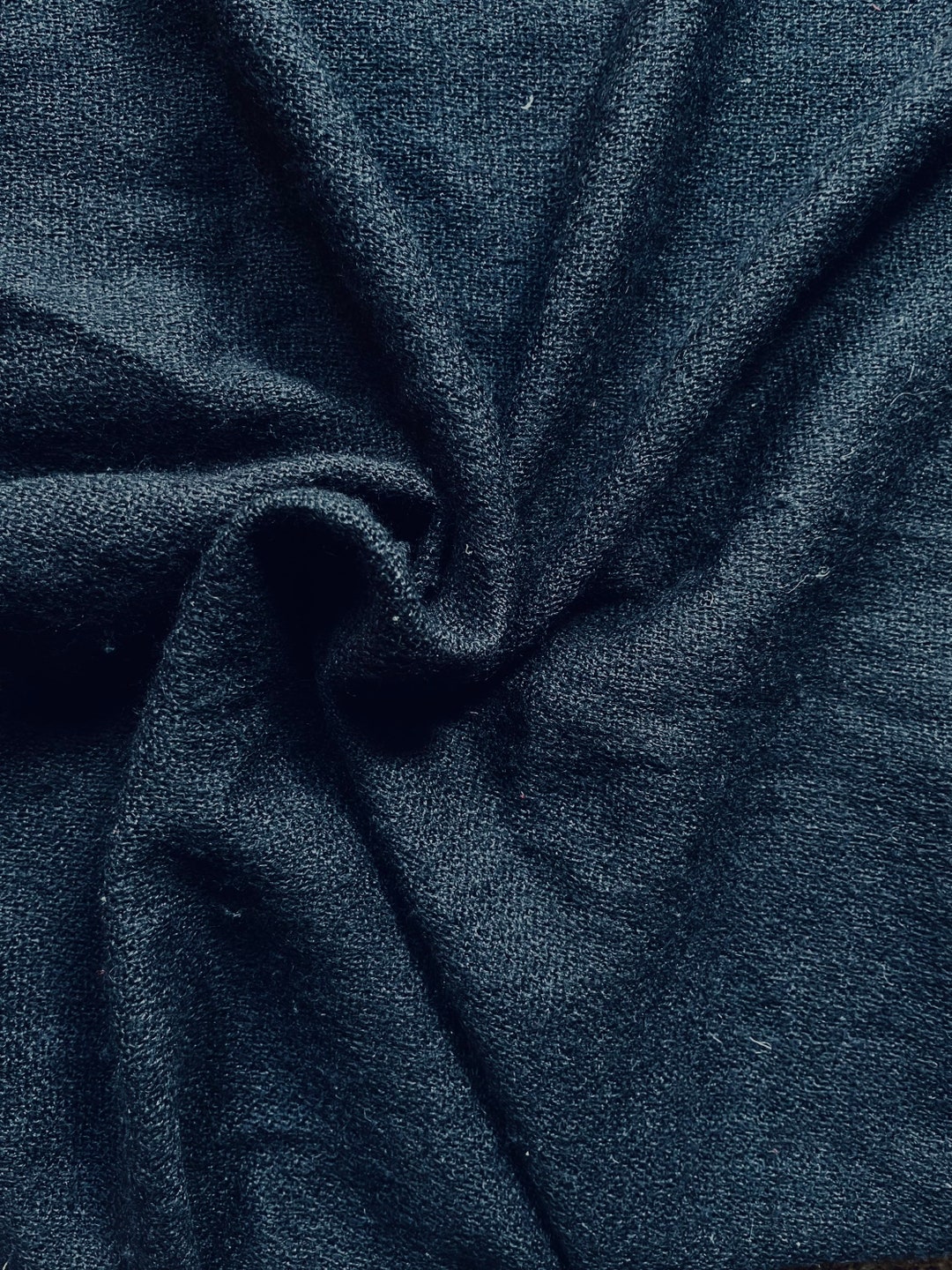 Navy Wool Fabric 72”l/soft Open Weave - Etsy