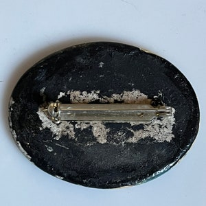 1982 Larry Lou Foster Hand Painted Brooch/outsider Artist/alabama ...
