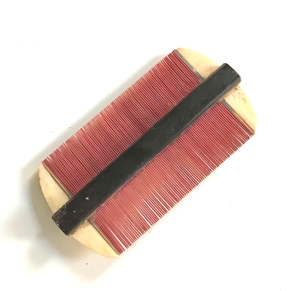 Antique Handpainted Japanese Comb - Gem