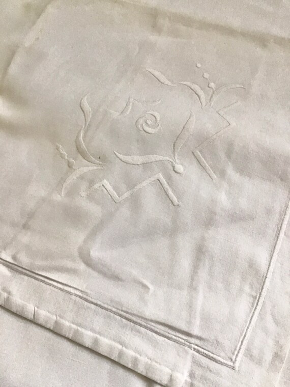 Pair of Art Deco Embroidered Cotton Shams - Etsy