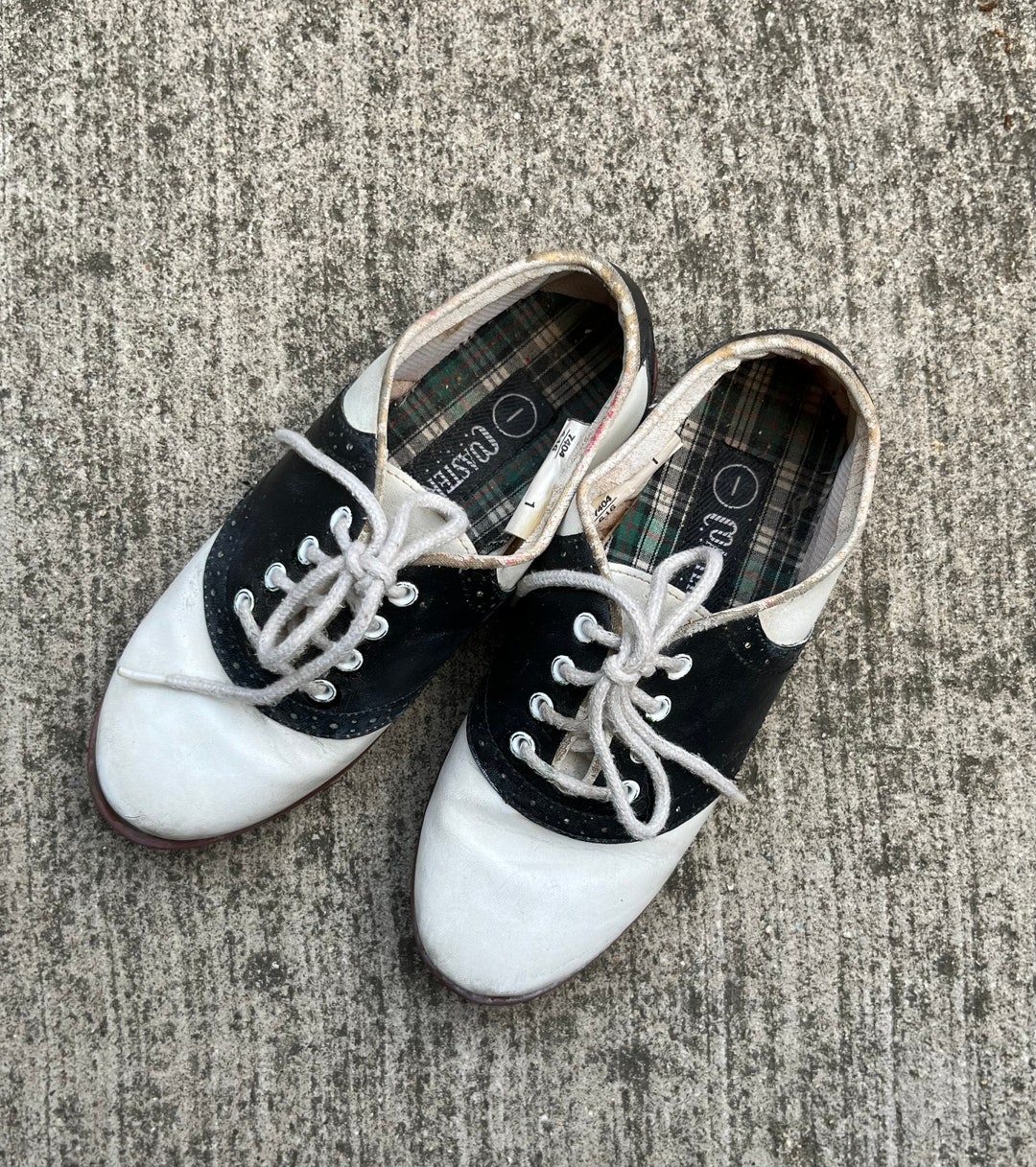 Vintage Coasters Childs Saddle Shoes/size 1 - Etsy