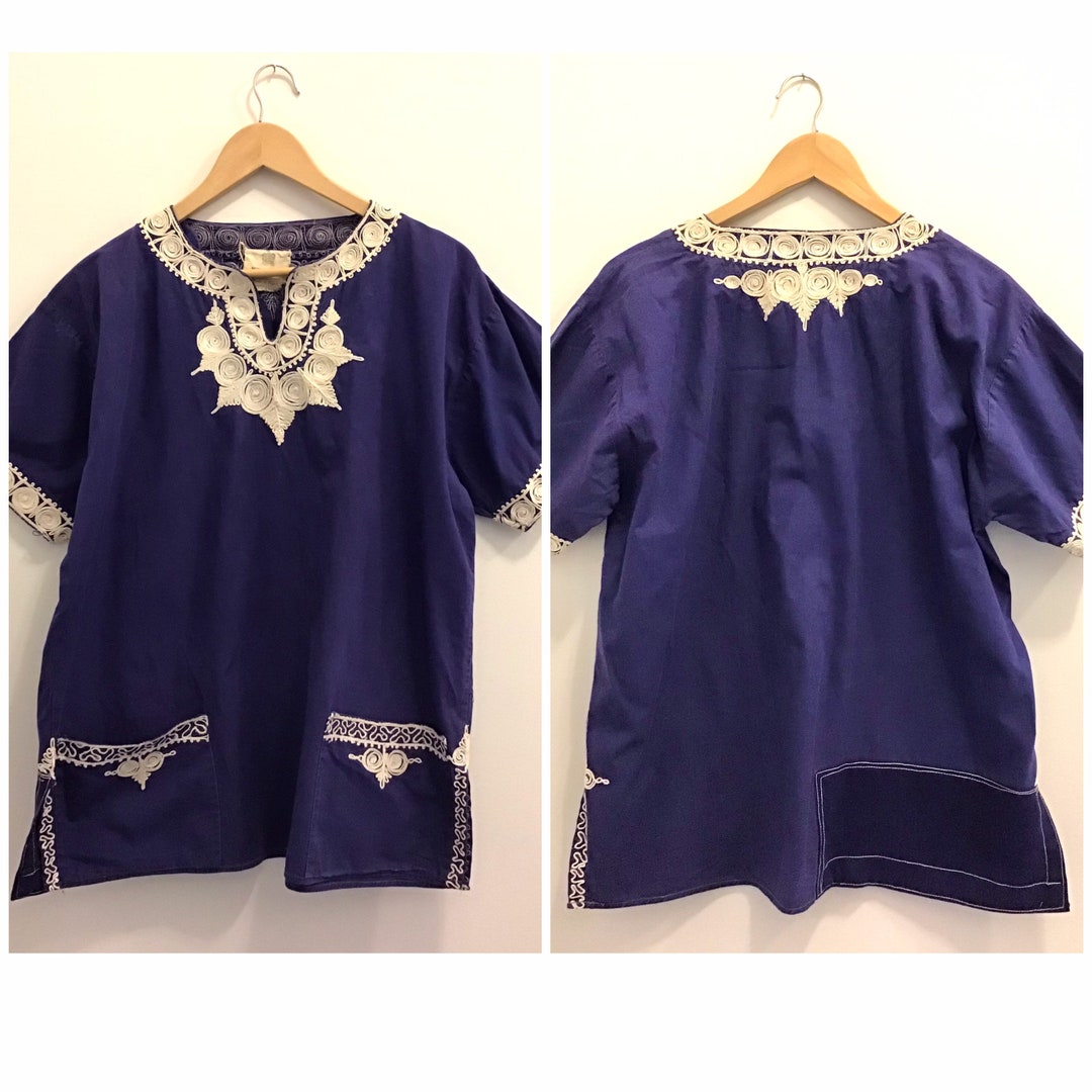 Vintage 1960s Nigerian Cotton Tunic - Etsy