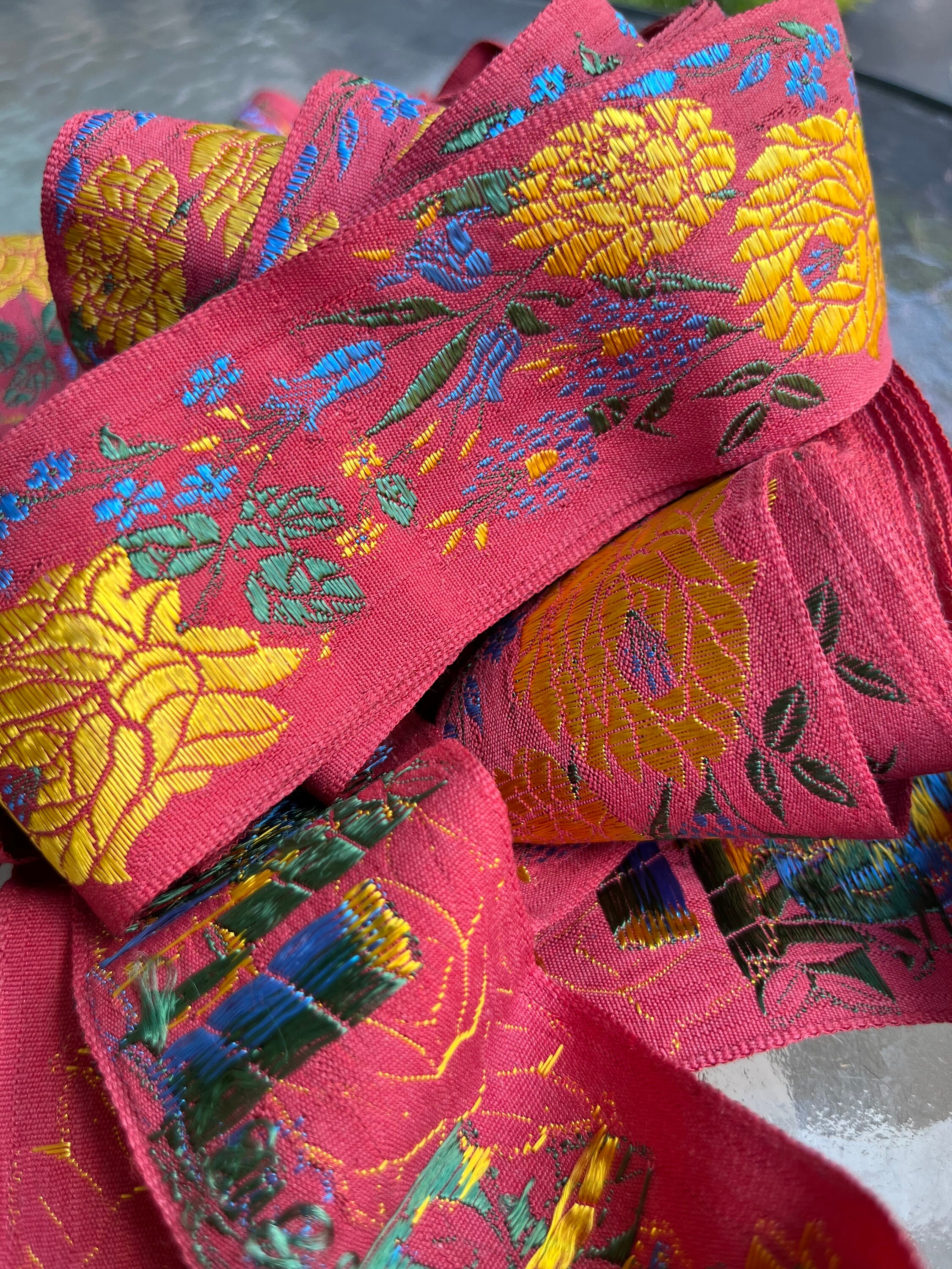 Vintage Polish Cepelia Floral Trim/deadstock/folk Costume Trim - Etsy