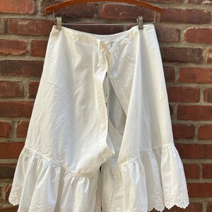 Antique Victorian White Cotton Split Bloomers/pantaloons - Etsy
