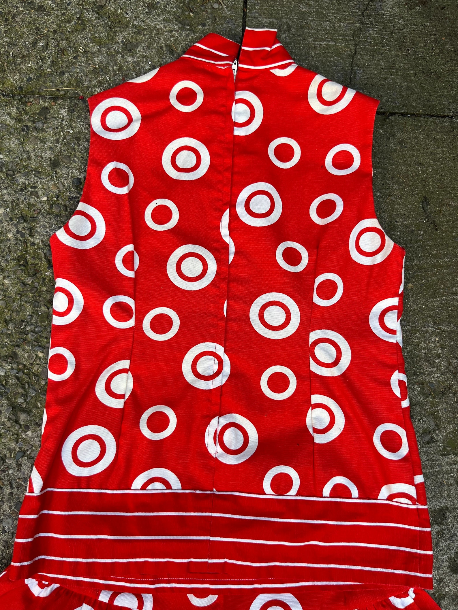 Vintage 70s Trissi Target Circle Top and Skirt - Etsy