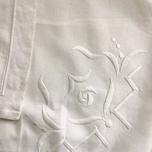 Pair of Art Deco Embroidered Cotton Shams - Etsy