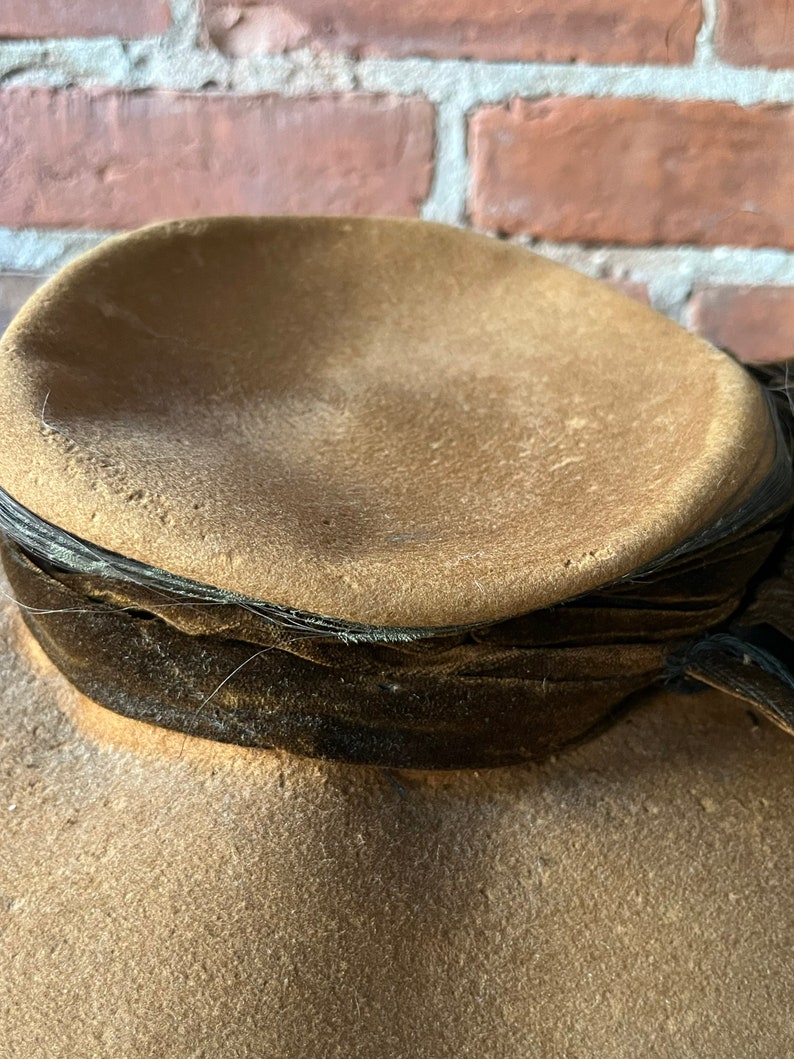 Victorian Wide Brim Felt Hat - Etsy
