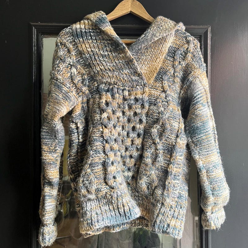 Ombre Mens Wool Sweater - Etsy