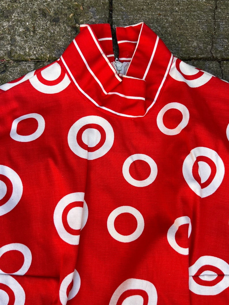 Vintage 70s Trissi Target Circle Top and Skirt - Etsy