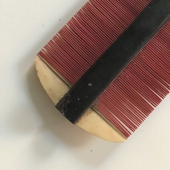 Antique Handpainted Japanese Comb - Gem