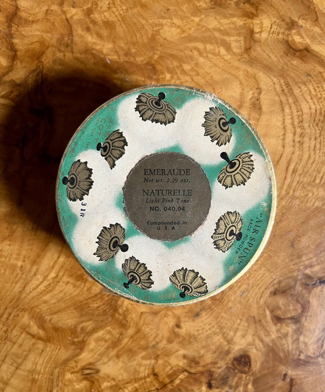 1970s Coty Emeraude Face Powder/vanity Table - Etsy