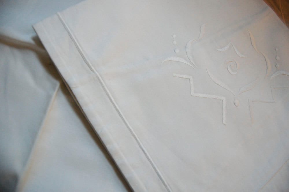 Pair of Art Deco Embroidered Cotton Shams | Etsy