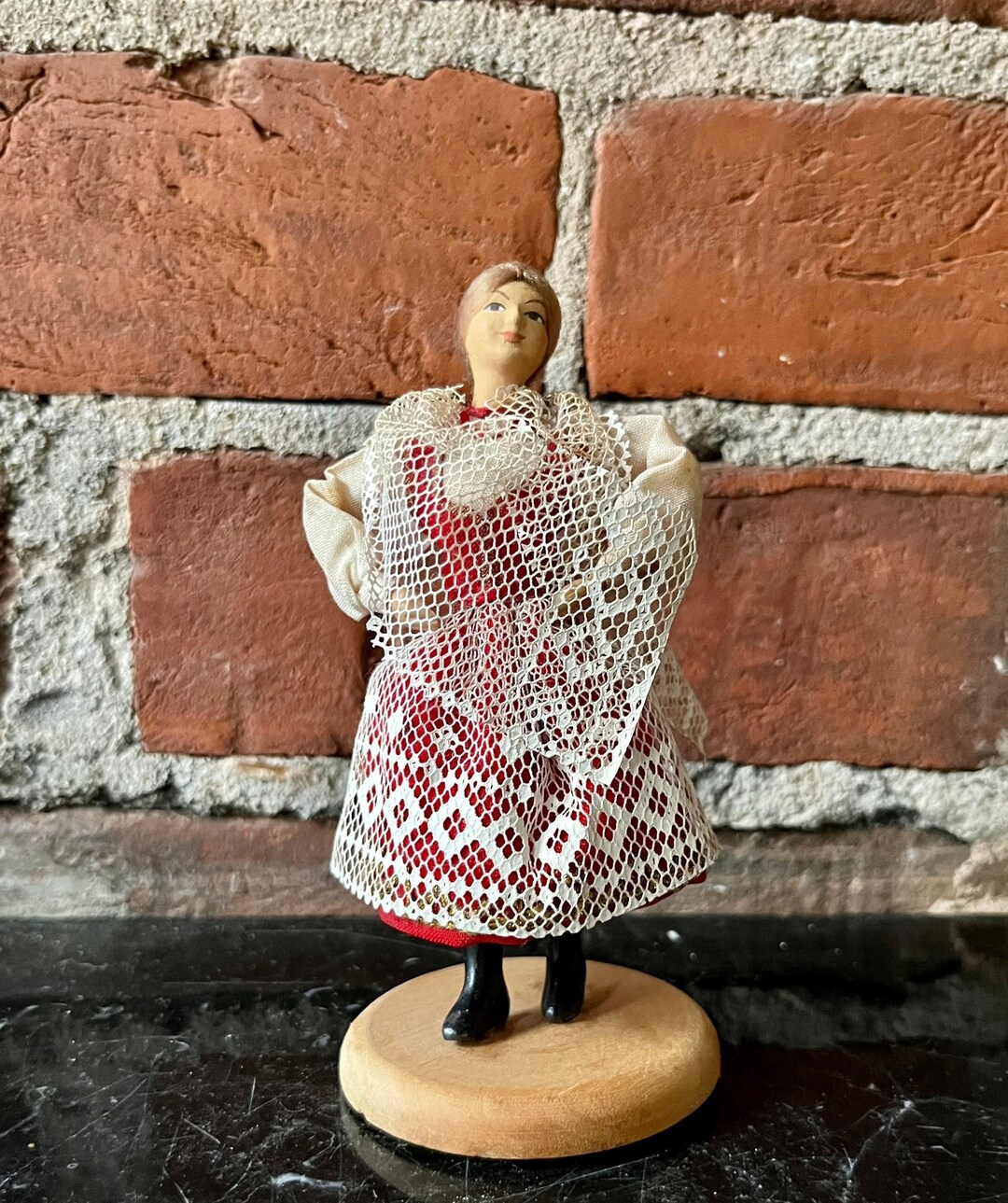 Vintage Polish Miniature Doll in Traditional Krakowianka Dance Outfit ...
