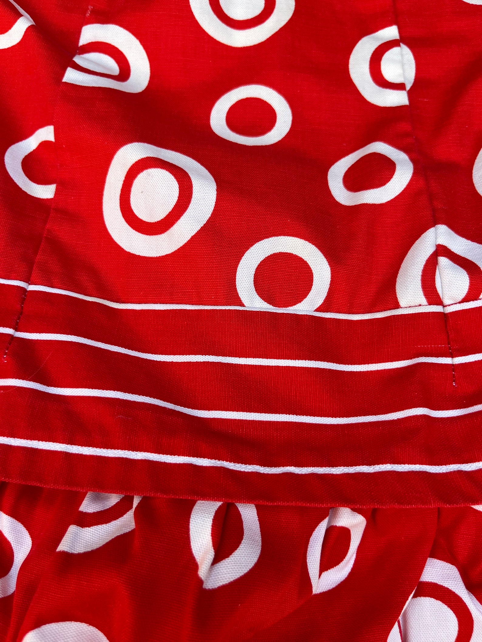 Vintage 70s Trissi Target Circle Top and Skirt - Etsy