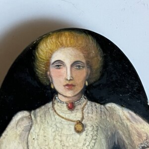 1982 Larry Lou Foster Hand Painted Brooch/outsider Artist/alabama ...