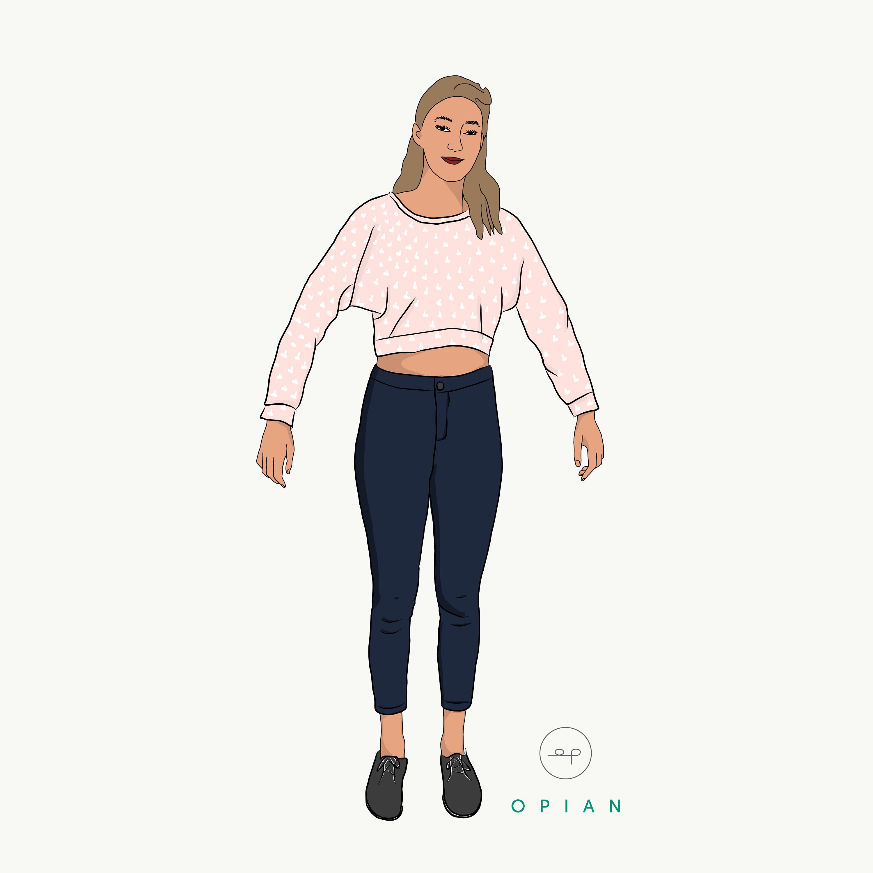 PDF Sewing Pattern and Tutorial of the Rigi Batwing Jumper SWEATER for ...