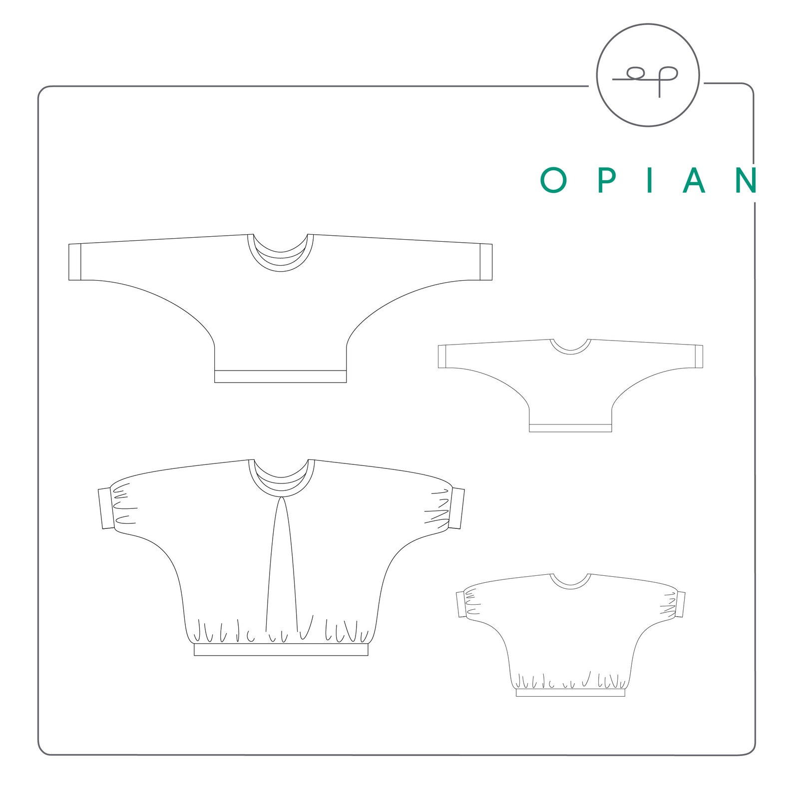 PDF Sewing Pattern and Tutorial of the Rigi Batwing Jumper SWEATER for ...