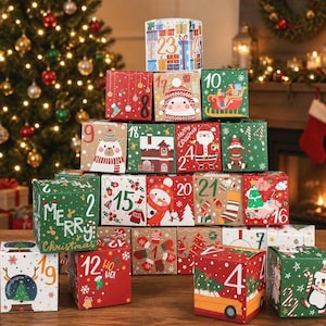 Empty Fillable Advent Calendar - Etsy