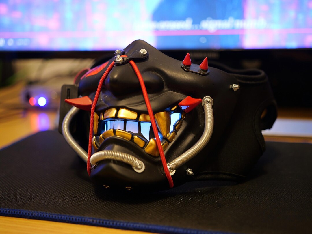 Cyberpunk LED Mask – Voice Reactive Light up Mouth - Etsy