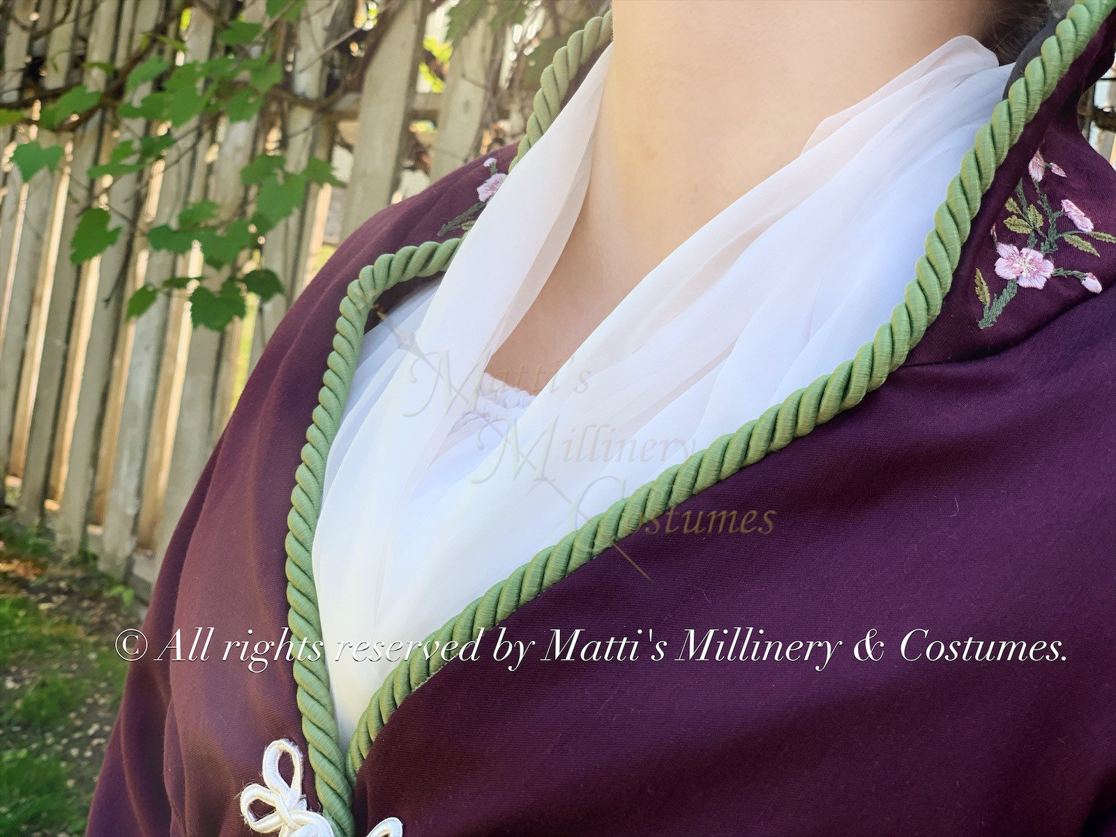 CUSTOM Regency Jane Austen Chiffon Fichu Neck Shawl Scarf in Silk Gauze ...