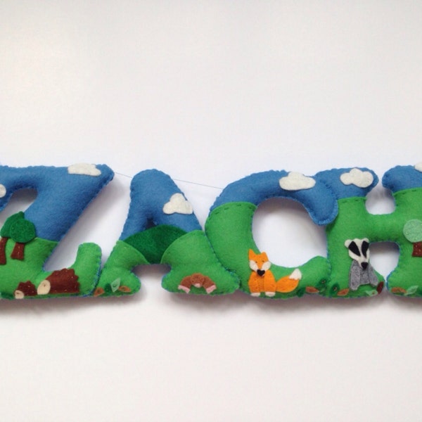 Felt Name Sign - Etsy UK