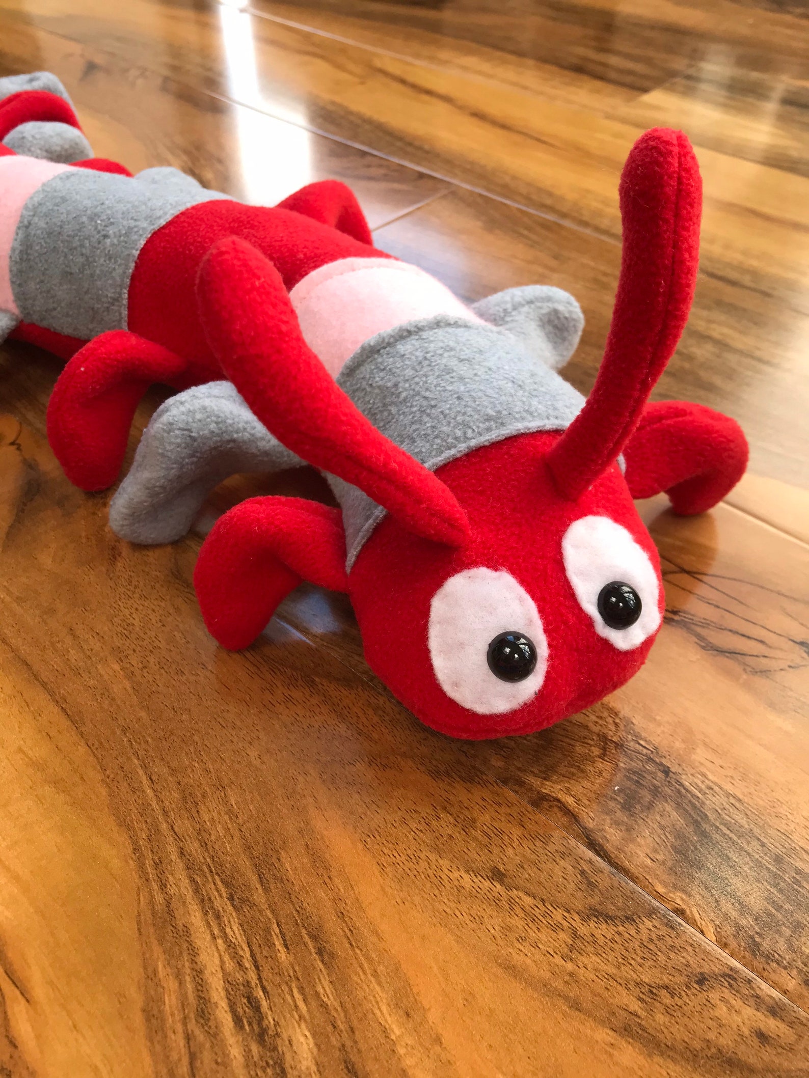 Giant centipede insect plush softie toy handmadeCE marked. | Etsy