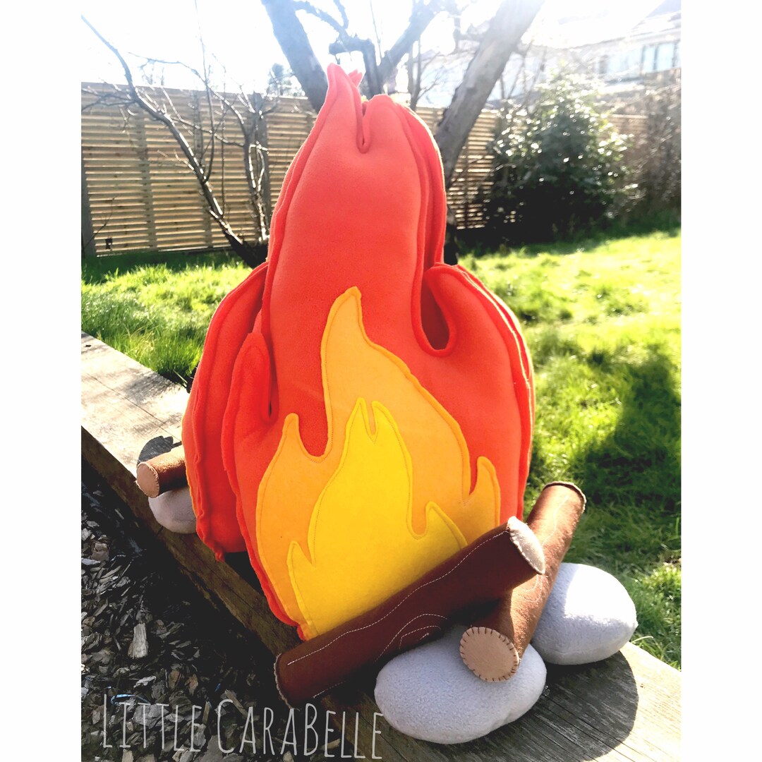 Sleepover Campfire Giant Size, Felt Toy, Logs and Fire, Stones, Camping ...