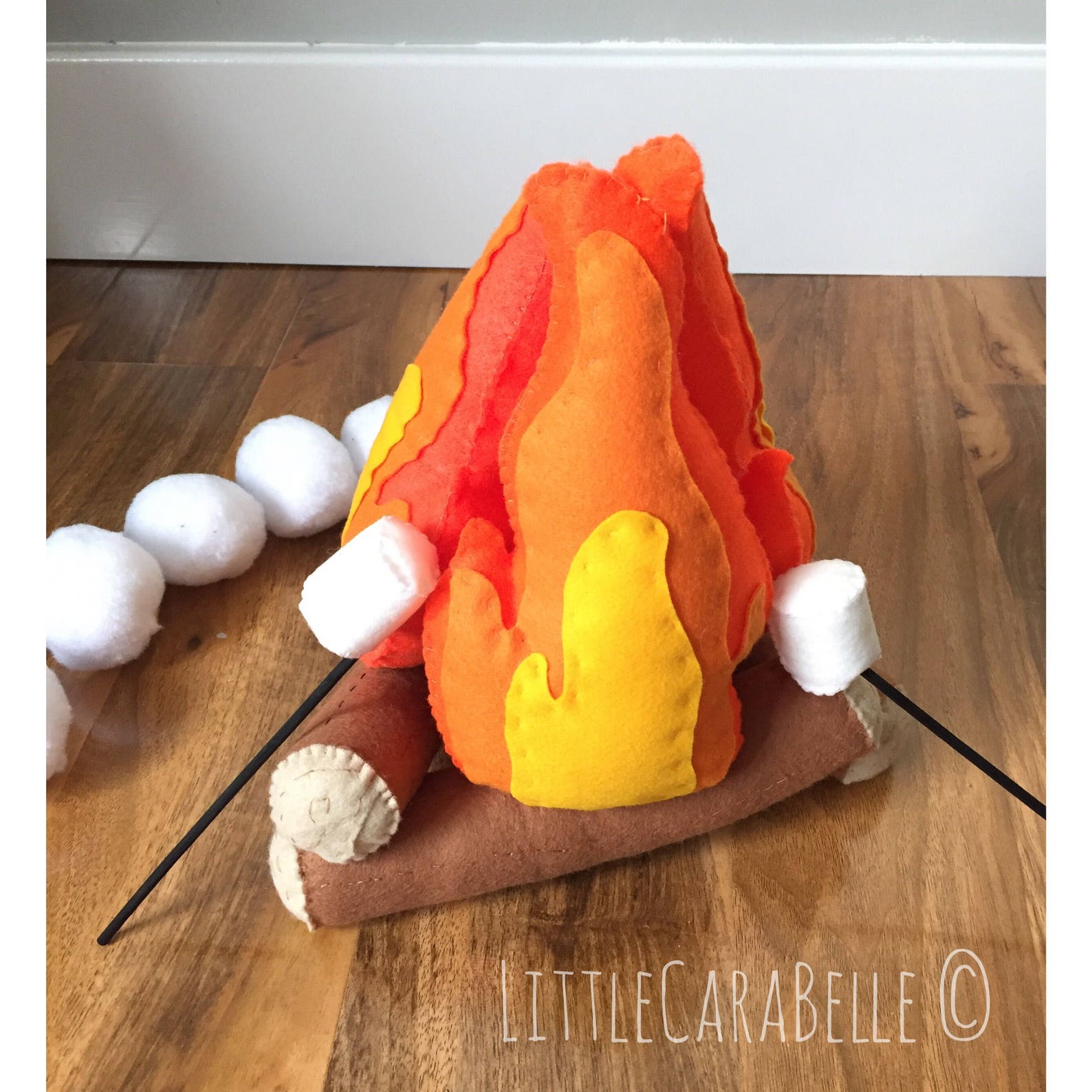 Campfire Felt Toy, Logs and Fire, Camping Pretend Play, Playroom, Boys ...