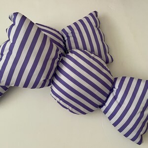 Candy Sweet Cushion Pillow. Soft & Bright Stripe Candy Sweetie Style ...