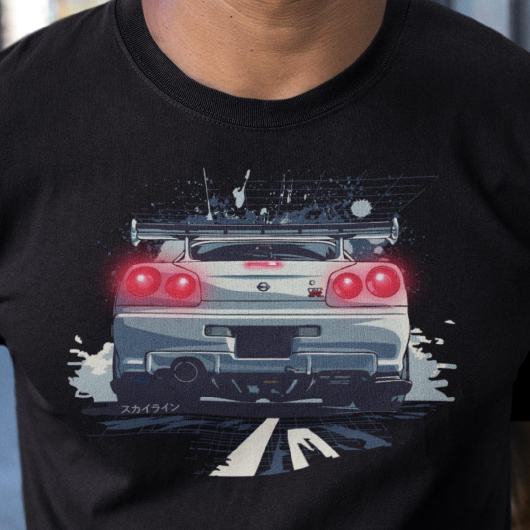 Skyline GTR Tail Lights Shirt, Skyline Shirt, GTR Shirt, Drifting Car ...