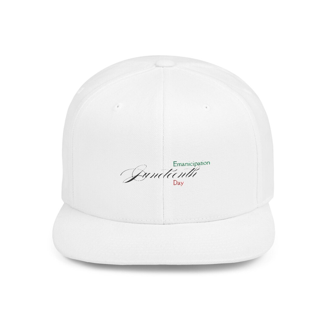 Juneteenth Hat, Emancipation Day Flat Bill Snapback Hat, Stylish Cap ...