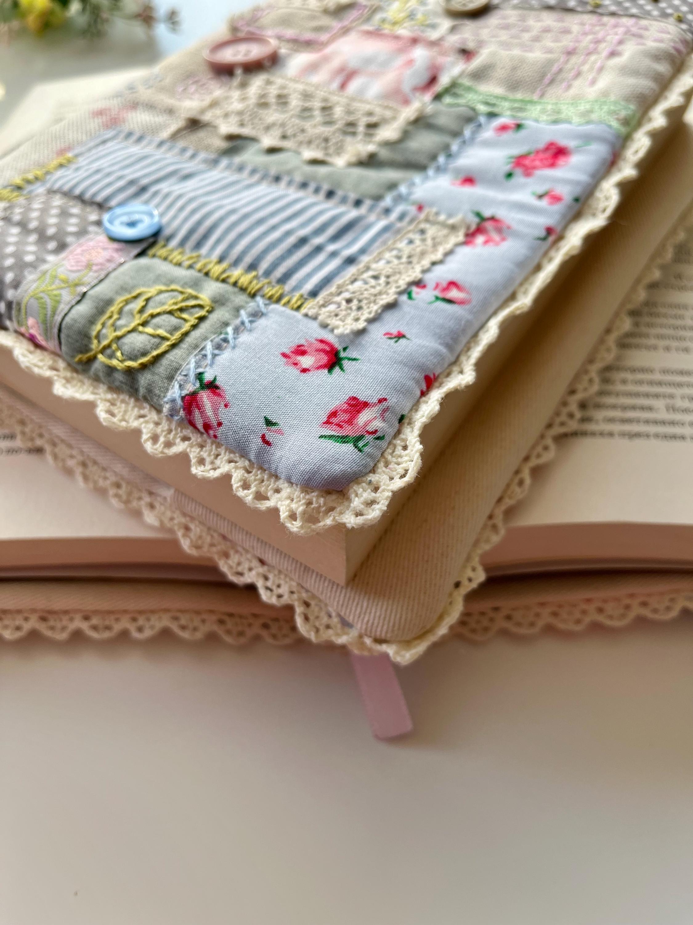 Art Patchwork Book Cover/beautiful Handcrafted Journal Case/hand ...
