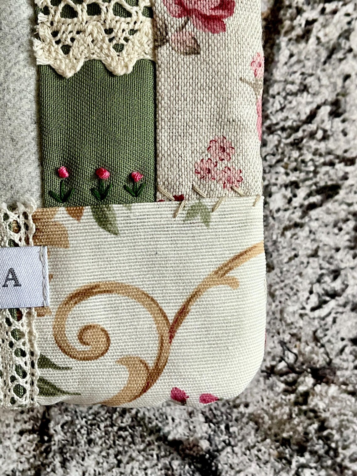 Patchwork Cross Body Bag/upcycled Quilted Purse/aesthetic Natural Bag ...