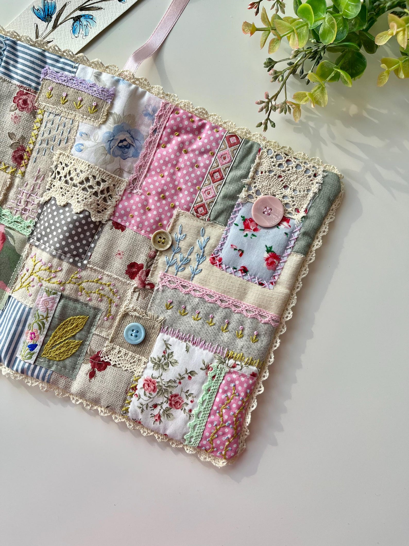 Art Patchwork Book Cover/beautiful Handcrafted Journal Case/hand ...