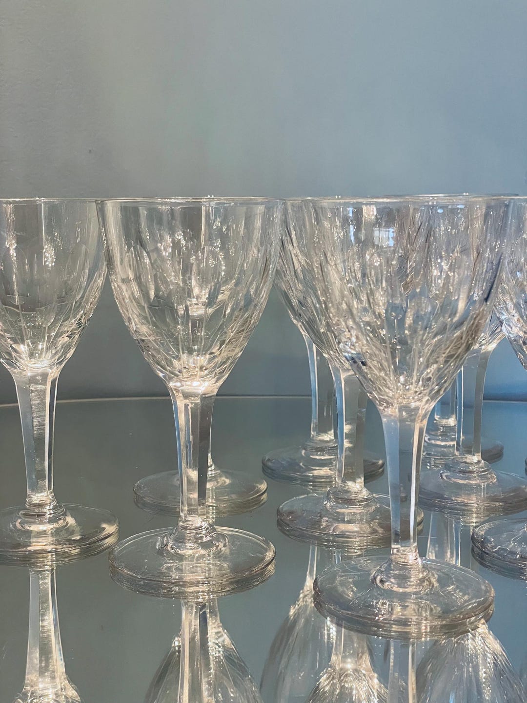 12 Val Saint Lambert Nestor Cut Glasses - Etsy