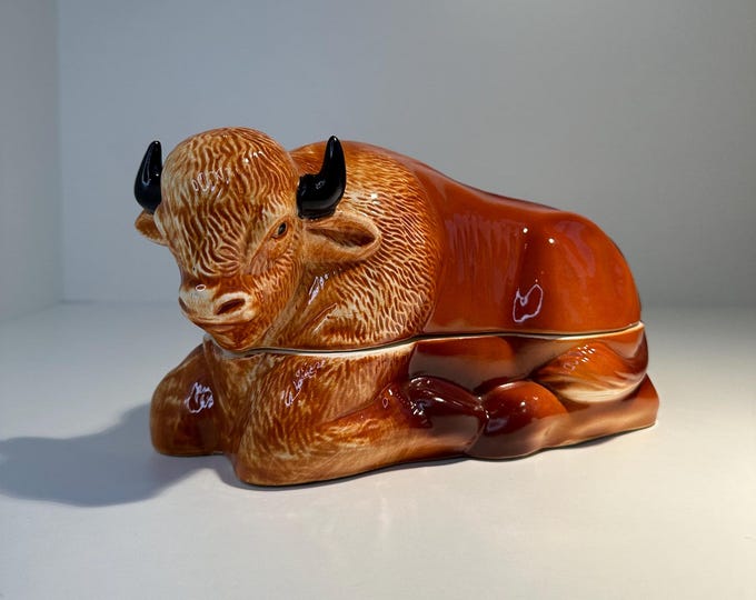 Bison En Céramique De Michel Caugant - Etsy