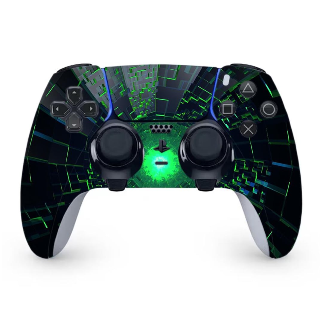 Green Matrix PS5 Edge Controller Skin – Cyberpunk Vinyl Wrap - Etsy