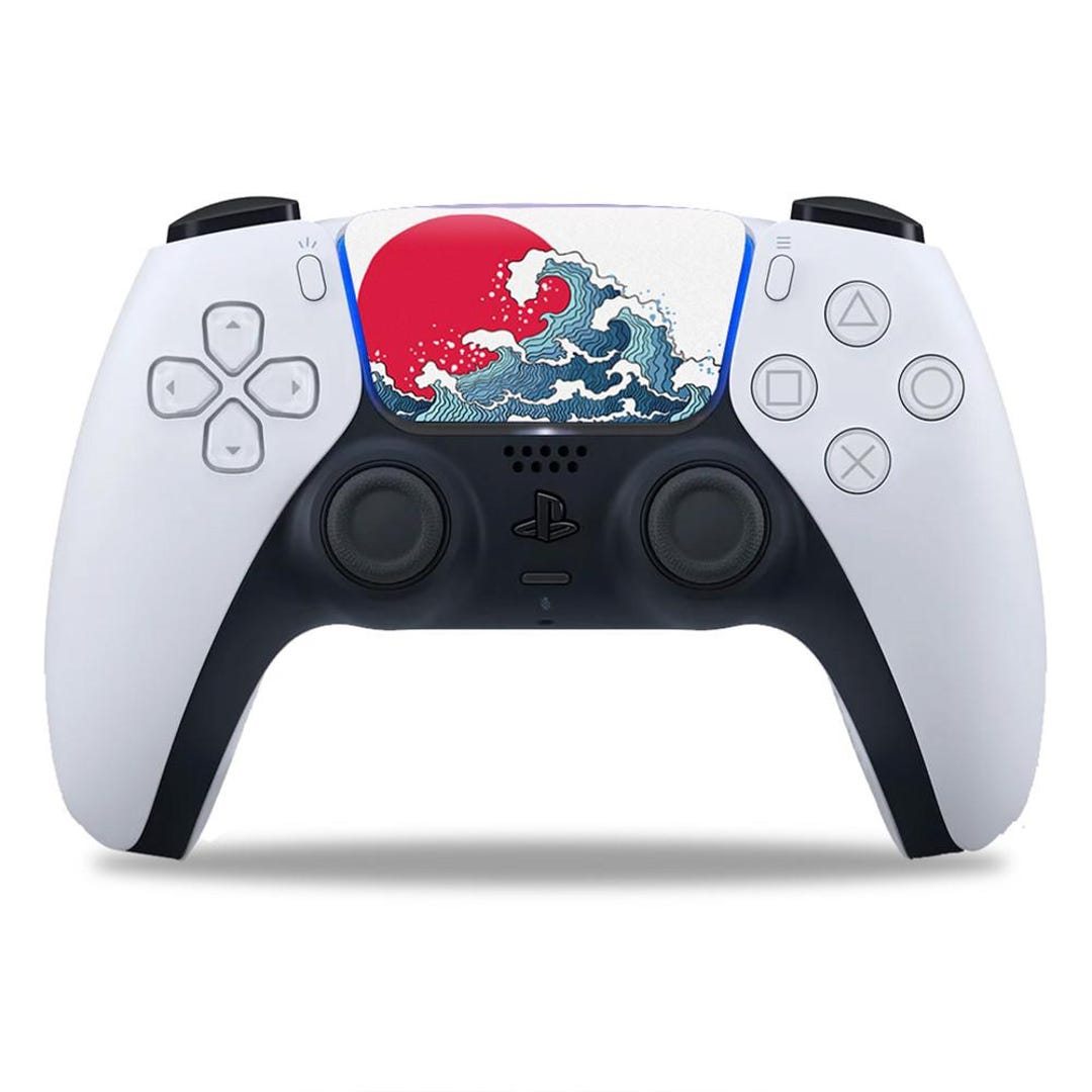 Ps5 Controller Japanese Vinyl Decal Wrap - Great Wave Touchpad Skin ...