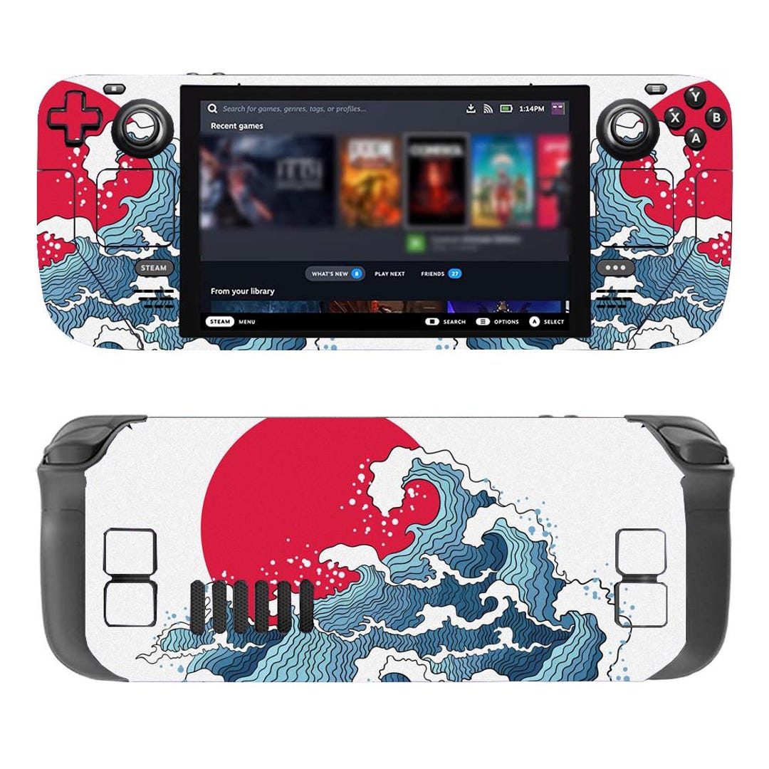 Japanese Wave Steam Deck OLED Skin Wrap – Samurai Dragon Art Vinyl ...